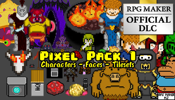 Pixel Pack 1 Characters - Faces - Tilesets - RPG Maker MZ | RPG Maker ...