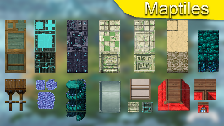 ISEKAI CREATORS 2D Top-down Maptiles and Map Objects Pack - RPG MAKER UNITE |【公式】RPGツクールストア