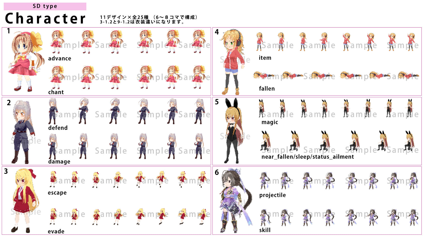 RPG MAKER UNITE 歩行グラフィック集 - RPG MAKER UNITE |【公式】RPGツクールストア